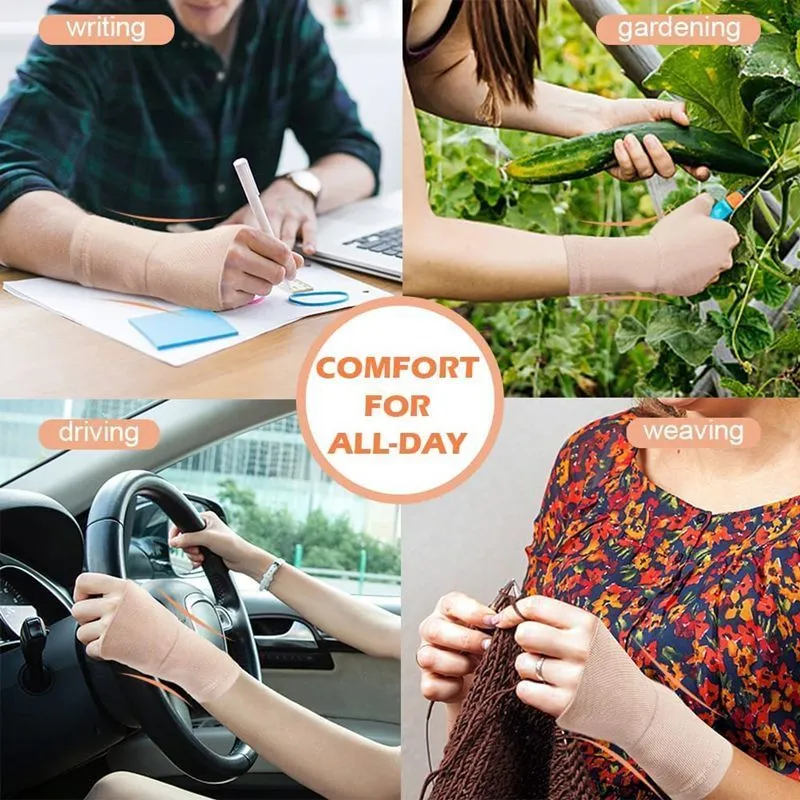 Guanti Sportivi Guanti Di Compressione Senza Dita Polso Supporto ...