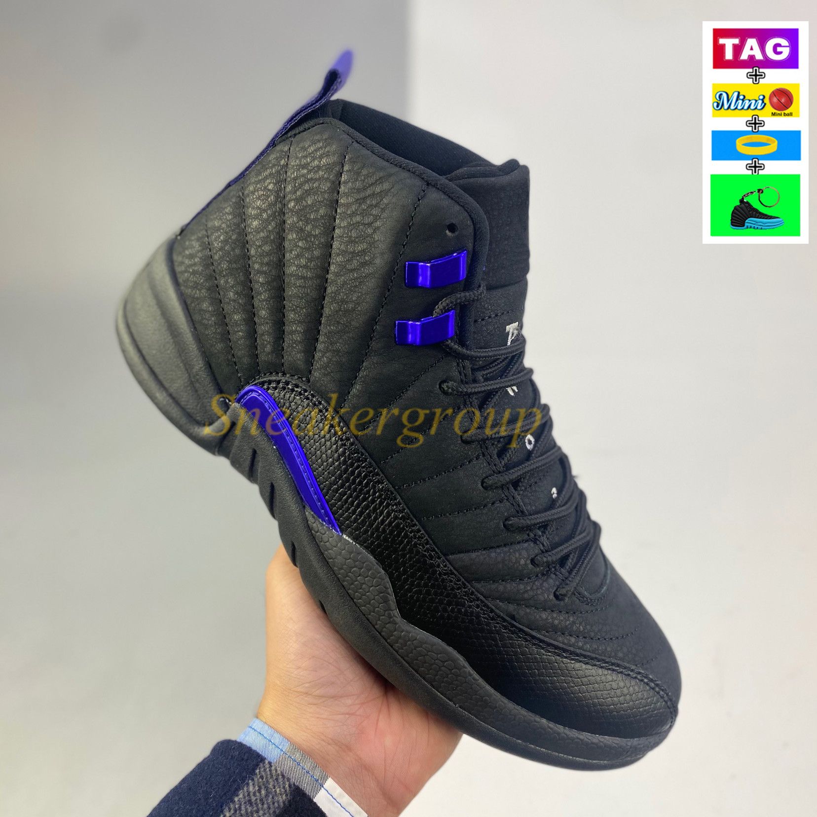 Mens Basketball Shoes Jumpman Retro 12 12s Men Designer Sneaker Stealth ...