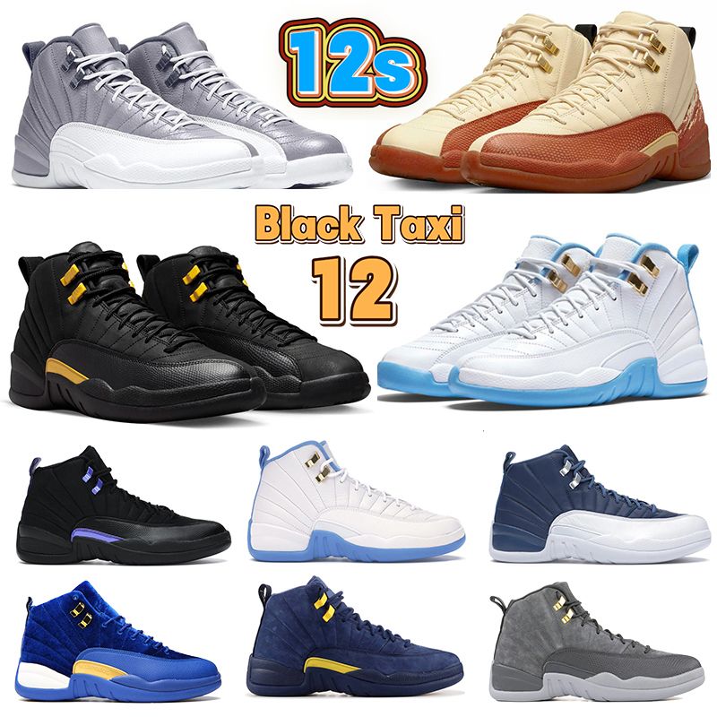 Mens Basketball Shoes Jumpman Retro 12 12s Men Designer Sneaker Stealth ...