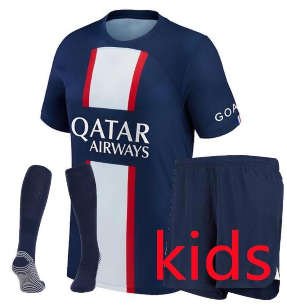 23 24 Kids Kit Socks Home Away MBAPPE HAKIMI PLAYER #30 Soccer Jersey ...