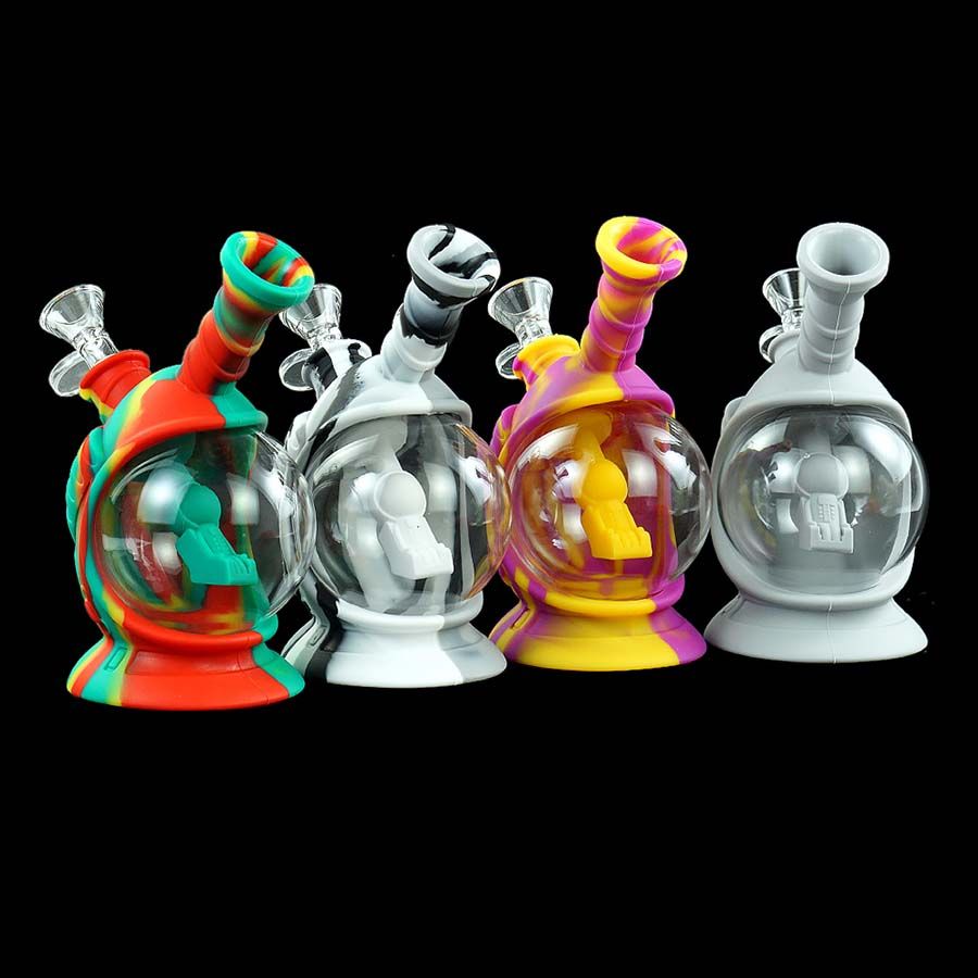 Smoking Accessories Space Capsule Shape Silicone Water Pipe Pure Color ...