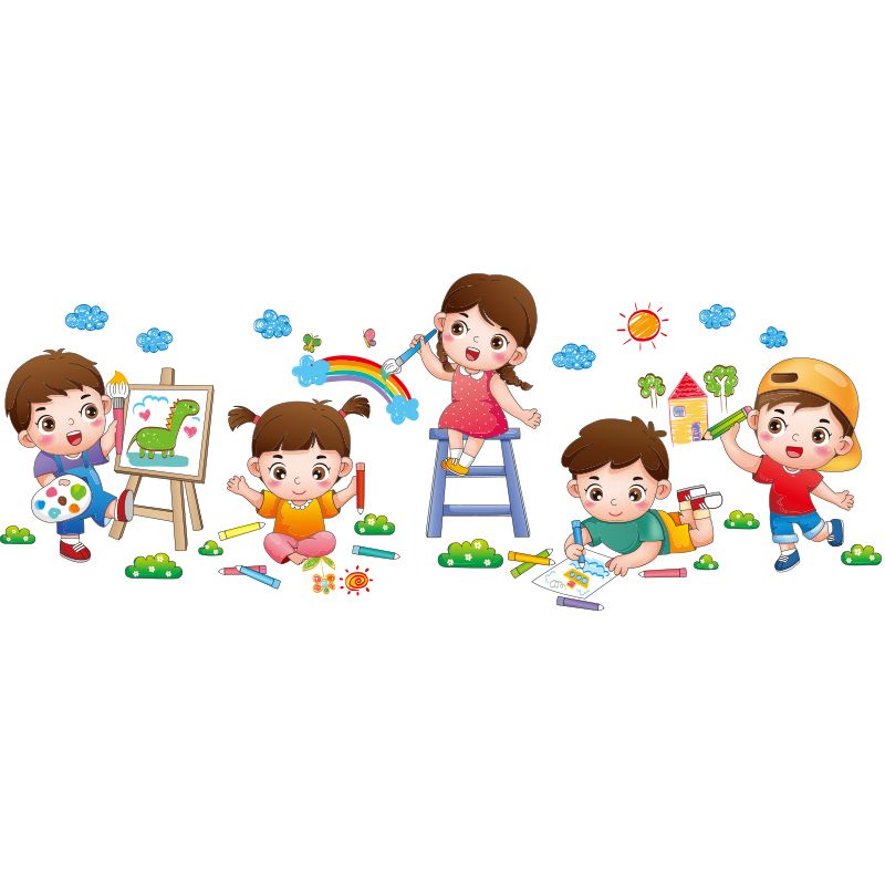 KidzFun Air Balloon Decals DIY Cartoon Wall Sticker Mural For Childrens ...
