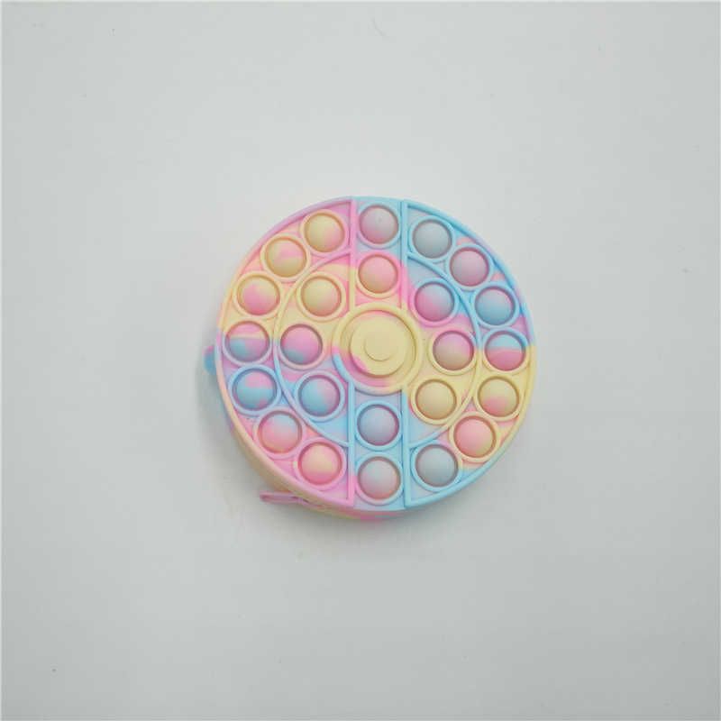 Fidget Toy Popper Sensory Popet Silicone Push Bubble Stationery Storage ...