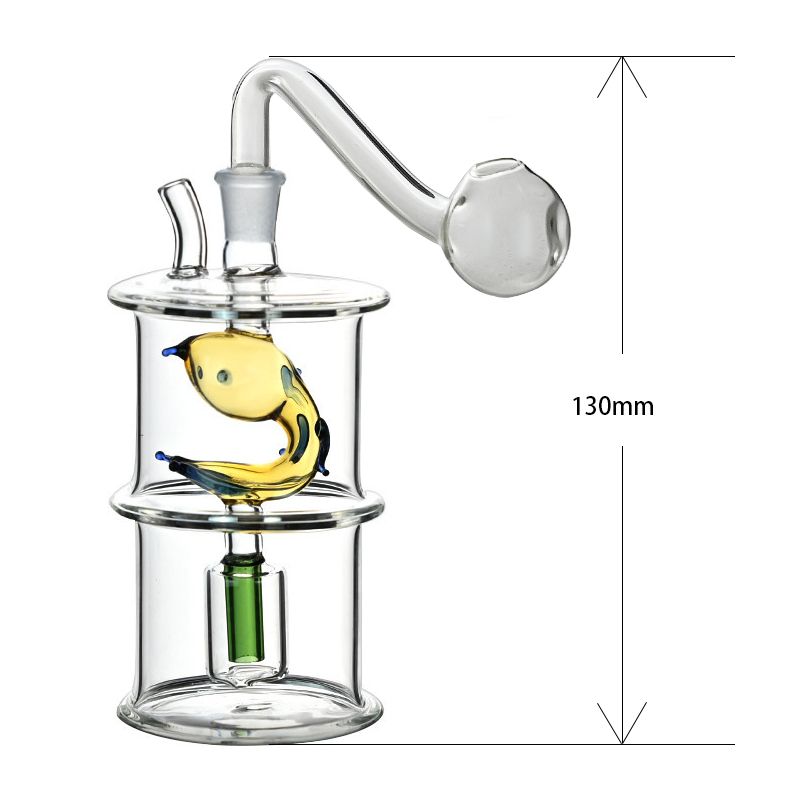 Dolphin Recycler Bubblers Water Hand Pipes Oil Burner Mini Glass ...