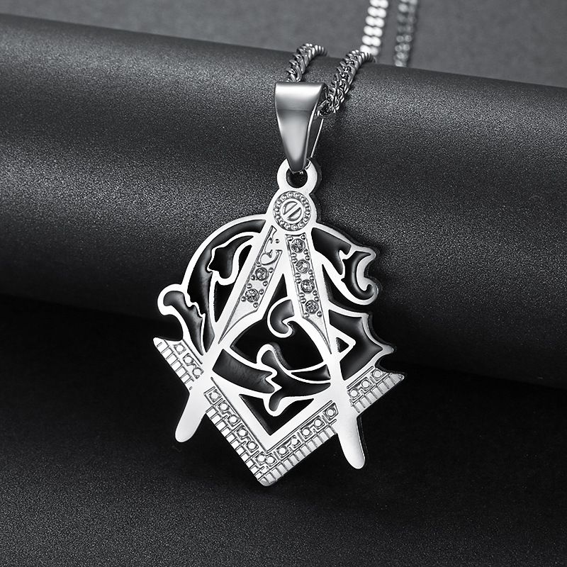 Hombres Acero Inoxidable Masonic Free Mason Colgantes Masonería Diseño ...