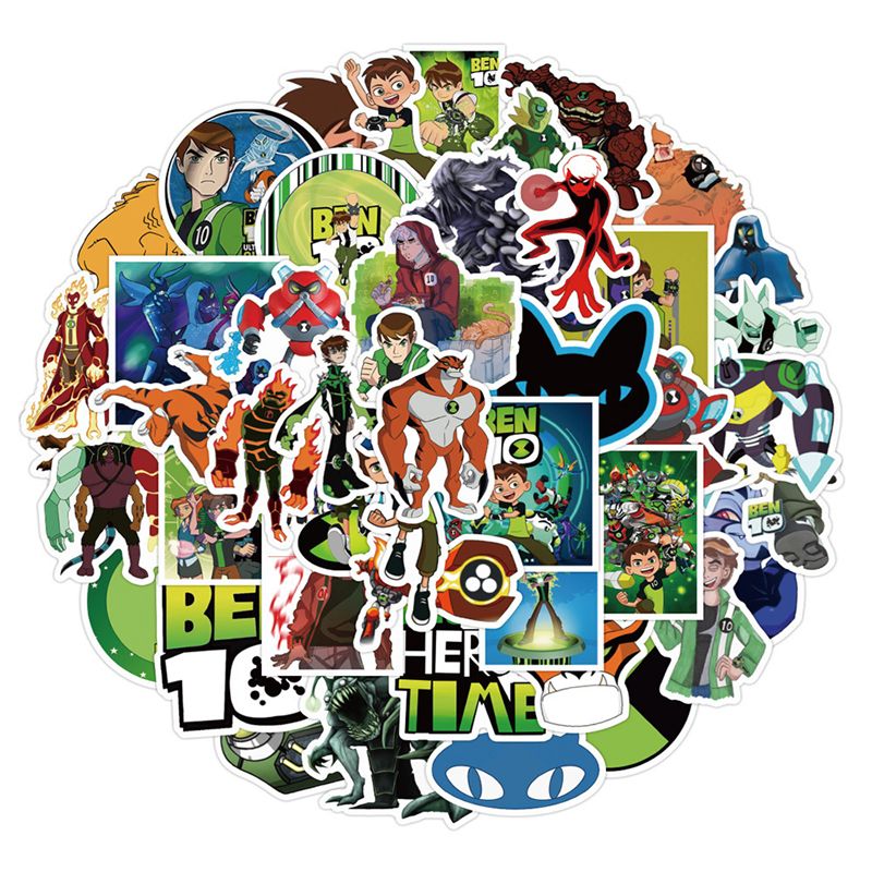 Cartoon Anime Ben 10 Stickers Ben Tennyson Graffiti Kids Toy Skateboard ...