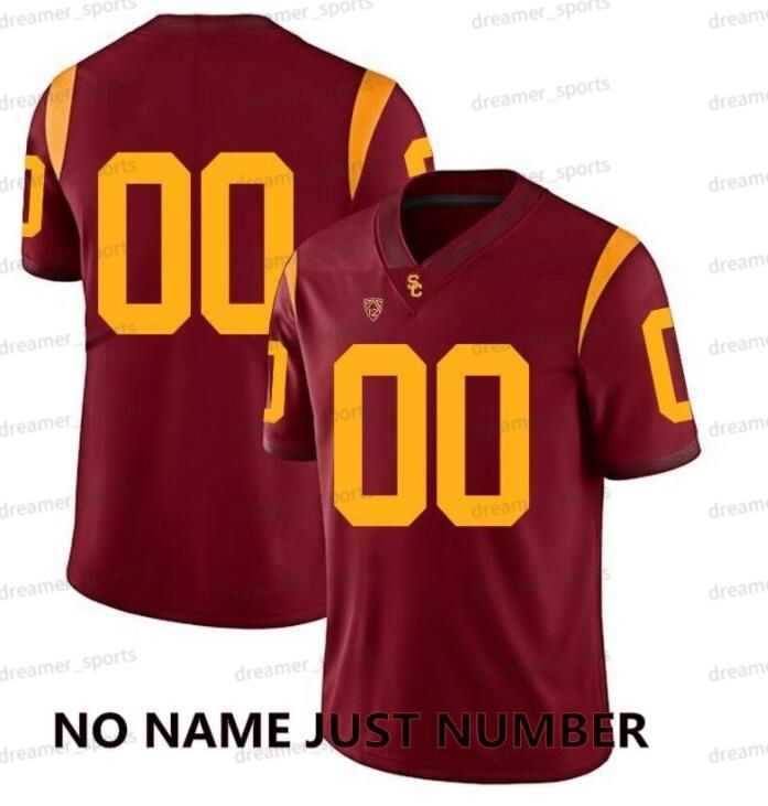 Custom USC Trojans Football Jersey 13 Caleb Williams 42 Ronnie Lott 43 ...
