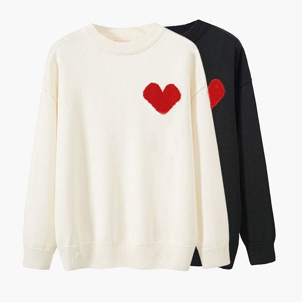 Designer Sweater Love Heart A Man Woman Lovers Cardigan Knit High ...