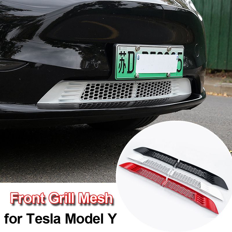 For Tesla Model Y Front Grill Mesh Anti Insect Dust Grille Grid Insert ...