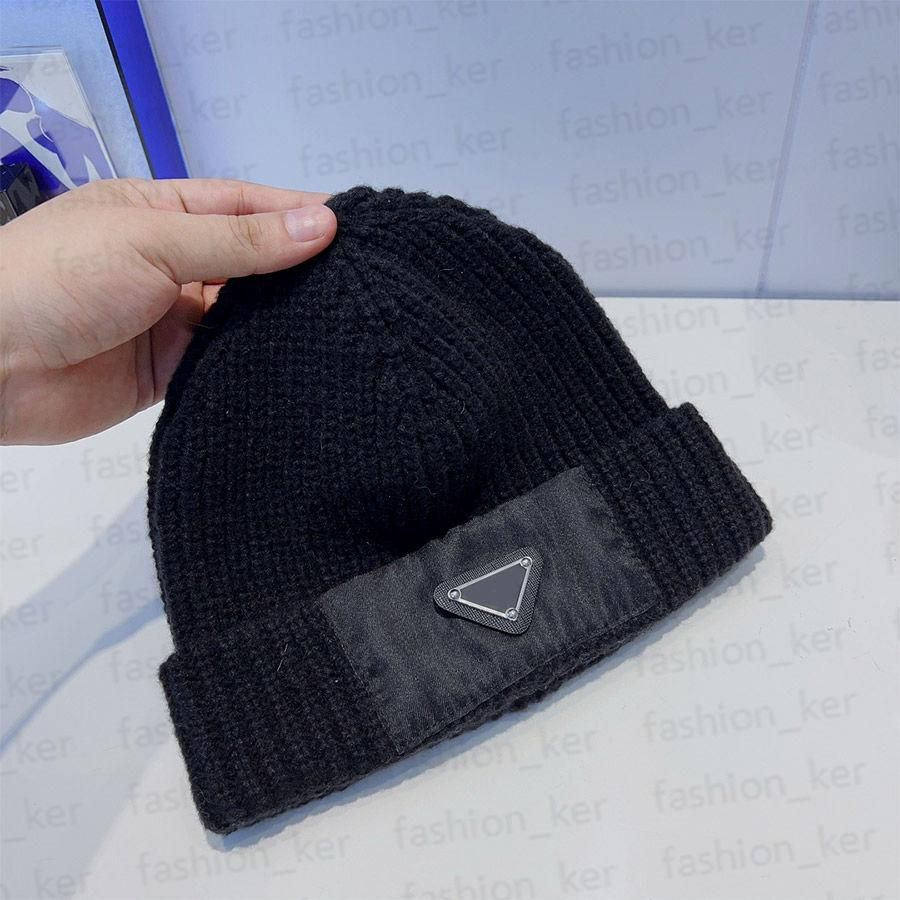 Stylish Beanie Cap Triangular Design Knitted Hat Warm Skull Caps For ...