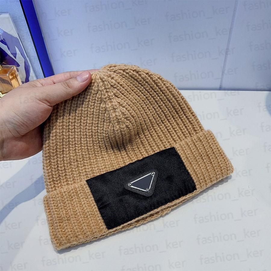 Stylish Beanie Cap Triangular Design Knitted Hat Warm Skull Caps For ...