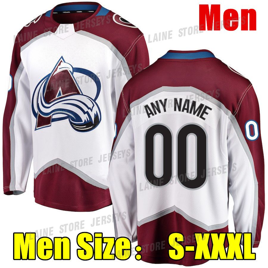 #29 Nathan MacKinnon Reverse Retro Hockey Jersey #8 Cale Makar ...