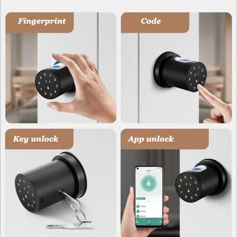 Door Locks Smart Electronic Door Lock Biometric Fingerprint Sensor With ...