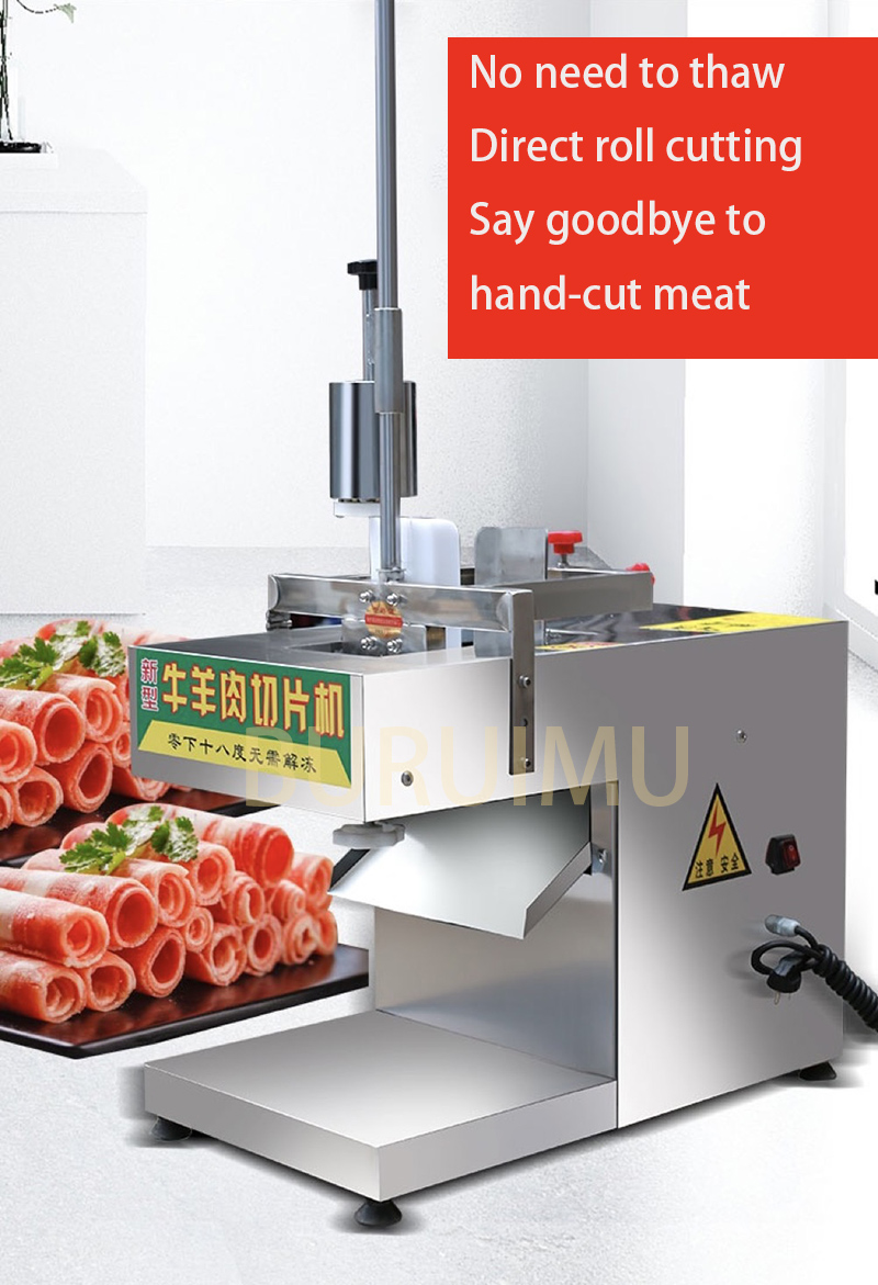 Electric Meat Slicer Mutton Roll Grinder Food Mincer Knife Beef Lamb ...