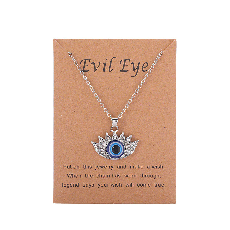 26 Styles Blue Turkish Evil Eyes Pendant Necklace Creative Diamond ...