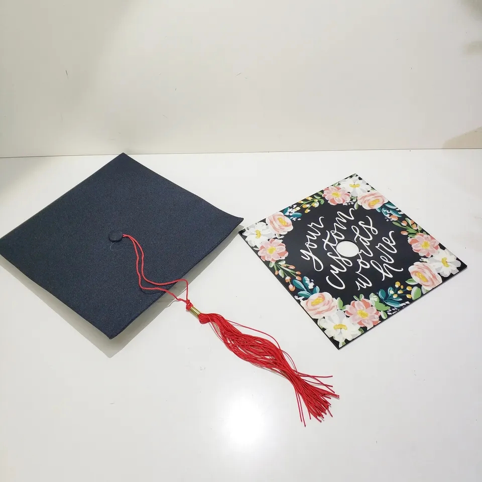 Sublimation MDF Graduation Cap Topper Custom Graduation Grad Cap Tassel ...
