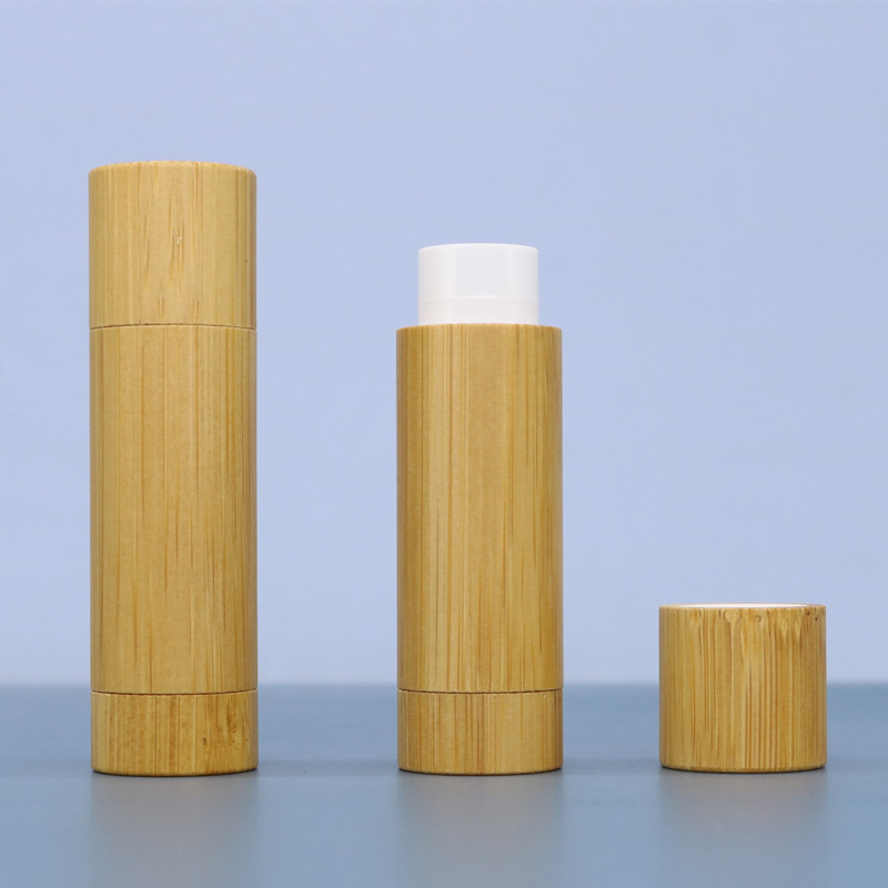 Wholesale Bamboo DIY Design Empty Lip Gloss Container Lip Balm Cosmetic ...