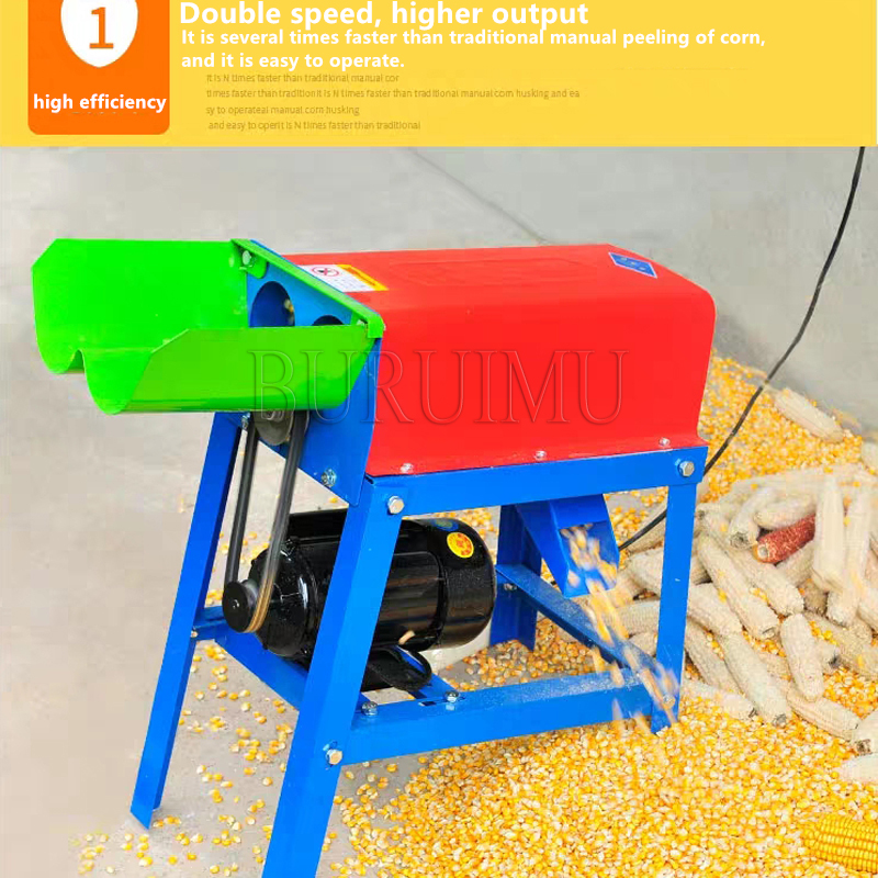 Mini Maize Thresher Machine Removing Corn Cob Seed Separator Threshing ...
