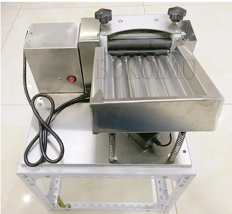 LEWIAO Automatic Hairy Bean Sheller Peeling Machine 35kg/H Small Green ...