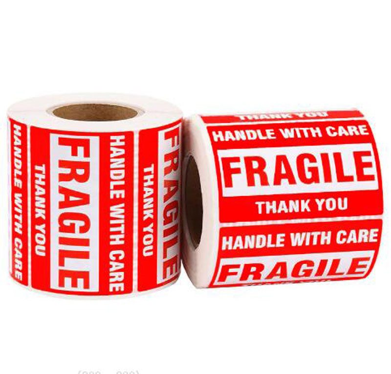 Wholesale 3x2 Inch Fragile Handle With Care Stickers Waterproof Big ...
