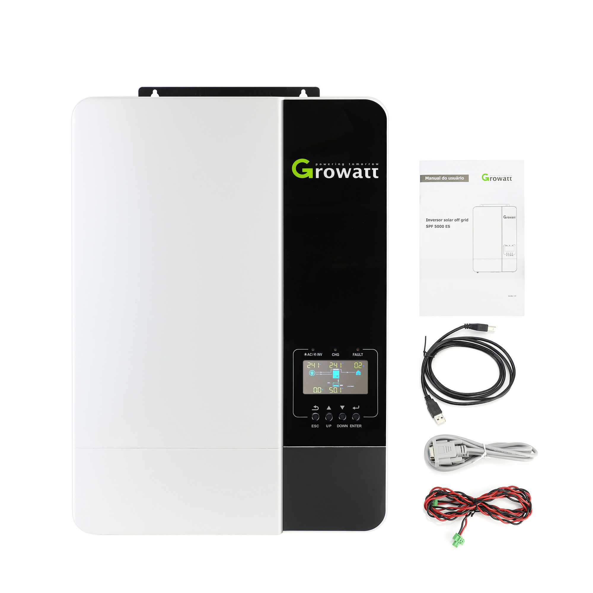 GROWATT 3,5 KW 5KW DC48V 230VAC Off Grid Omvormer Gebouwd MPPT 80A 100A ...