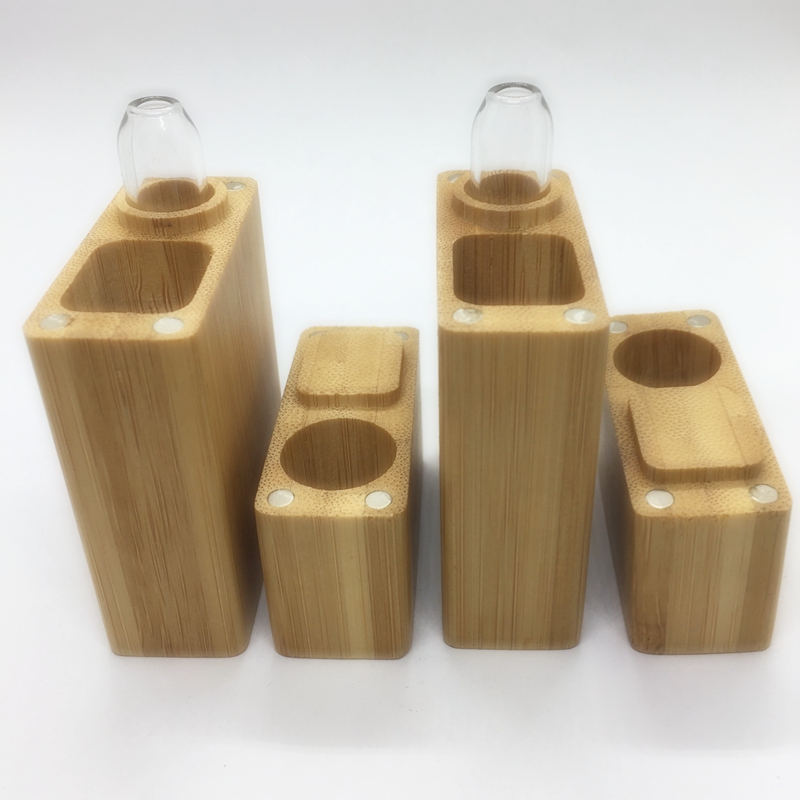 Latest Natural Bamboo Wood Cigarette Dugout Case Portable Dry Herb ...