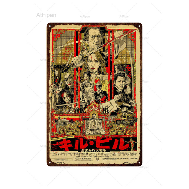 Classic Movie Tin Sign Retro Poster Metal Sign Plate Bar Club Wall ...
