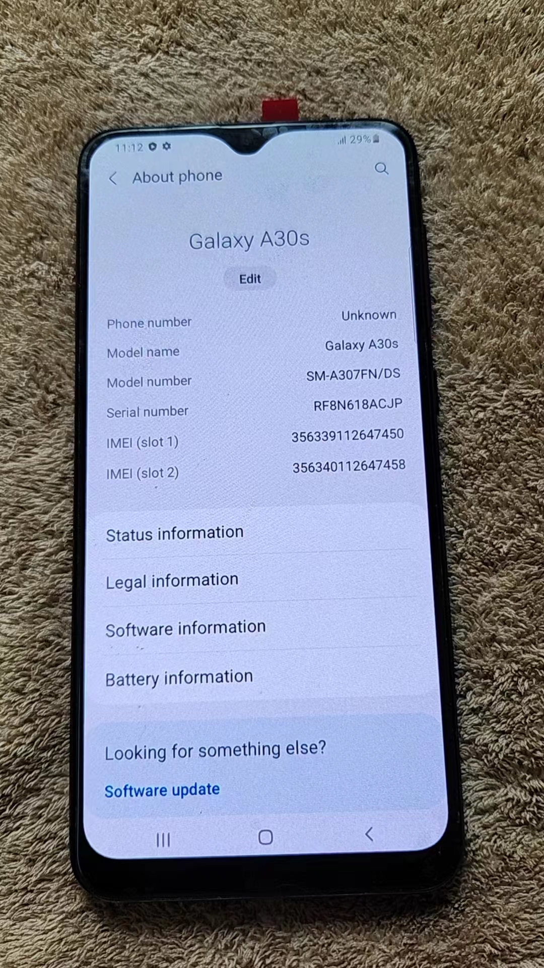 Refurbished Original Samsung Galaxy A30S A307F Dual SIM 6.4 Inch Octa ...