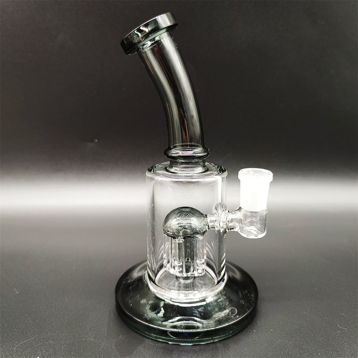 7 Trans Black Jelly Fish Filter Clear Heady Bong Glass Water Pipe Bong ...