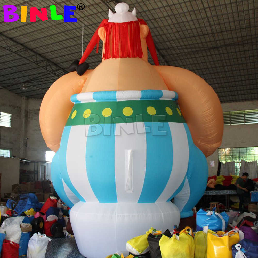 Giant Custom Figure Sitting Inflatable Asterix Obelix Cartoon With Big ...