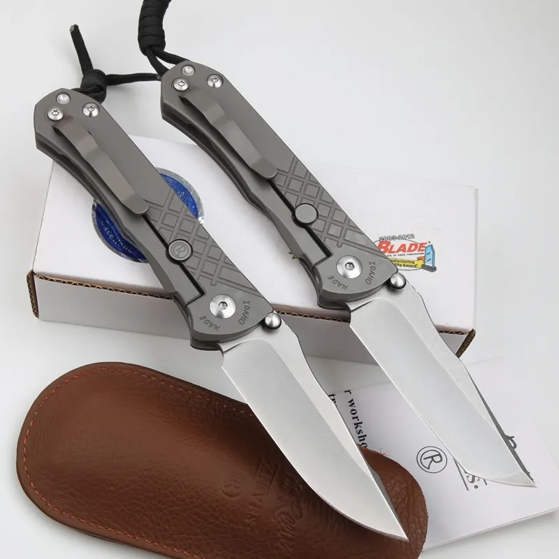 Chris Reeve Cuchillo Plegable S35VN Stone Wash Drop / Tanto Point Blade ...