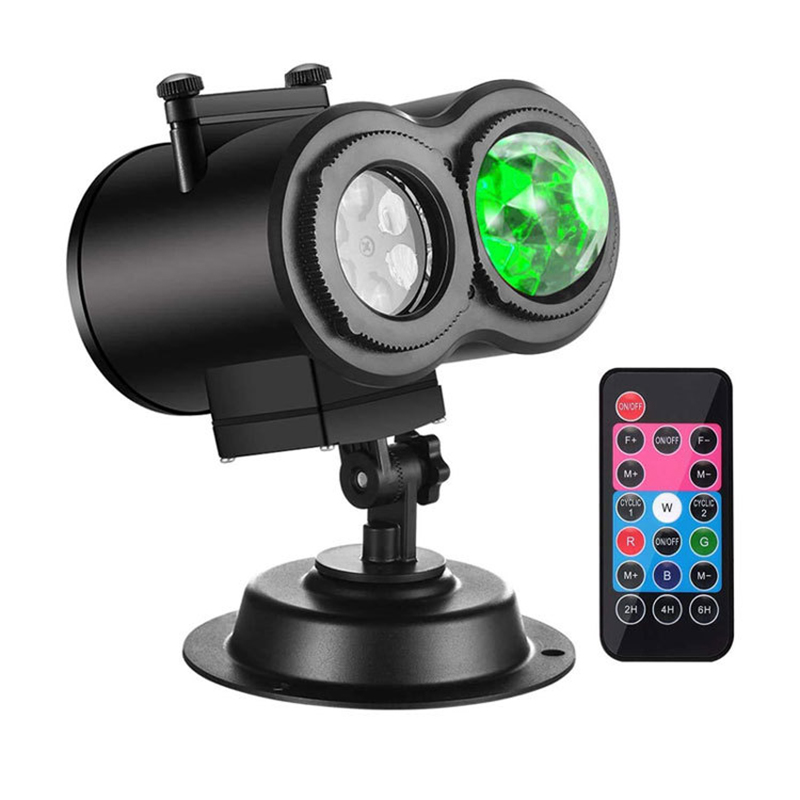 2 In 1 LED Effects 12 Patterns Halloween Christmas Projector Lights ...