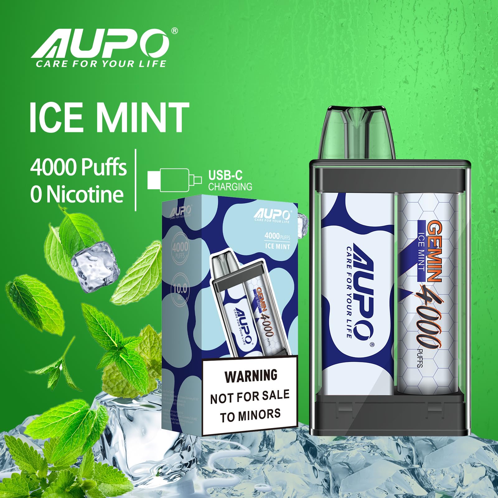 AUPO Vape Desechable 4000 Inhalaciones Cigarrillo Electrónico Desechable Portátil De Alta ...