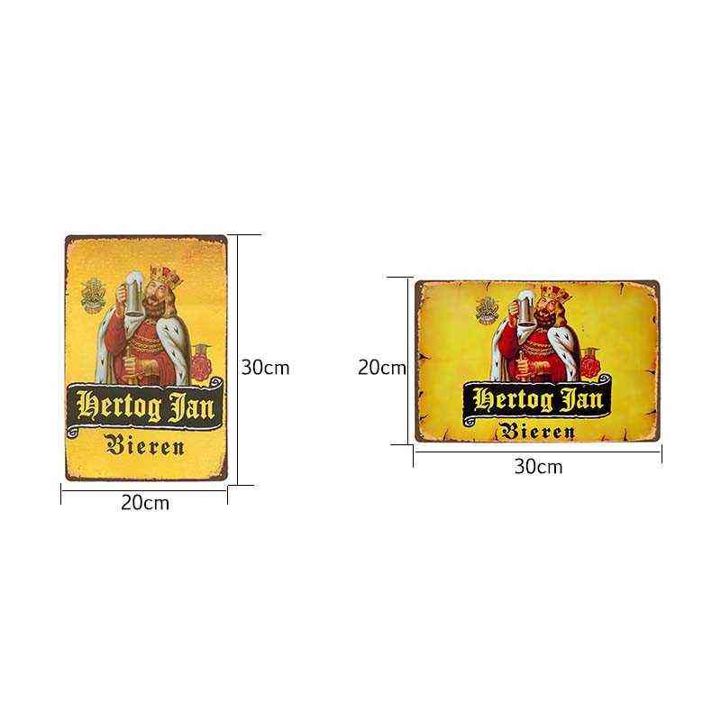 Hertog Jan Beer Vintage Tin Sign Pub Bar Wall Decor 20x30cm From ...