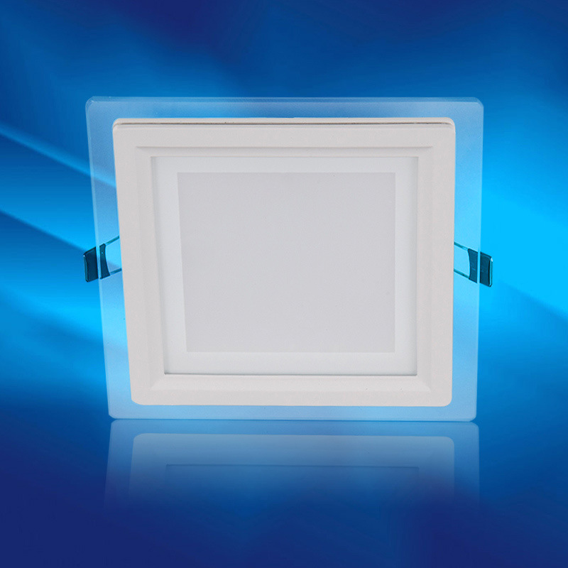 LED Panel Downlight Square Round Glass Panel Lights CCT 6W 12W 18W 24W ...