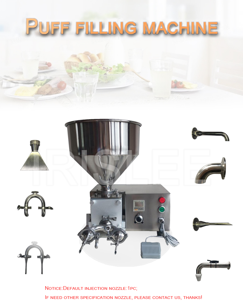 Commercial Puff Cream Injector Machine Jam Core Filling Machine Jams ...