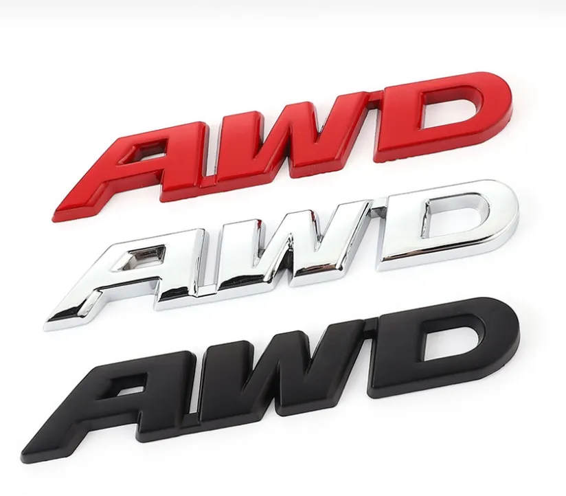3D Metal AWD Logo Emblem Sticker 4WD Badge Decal Logotipo Para VW ...