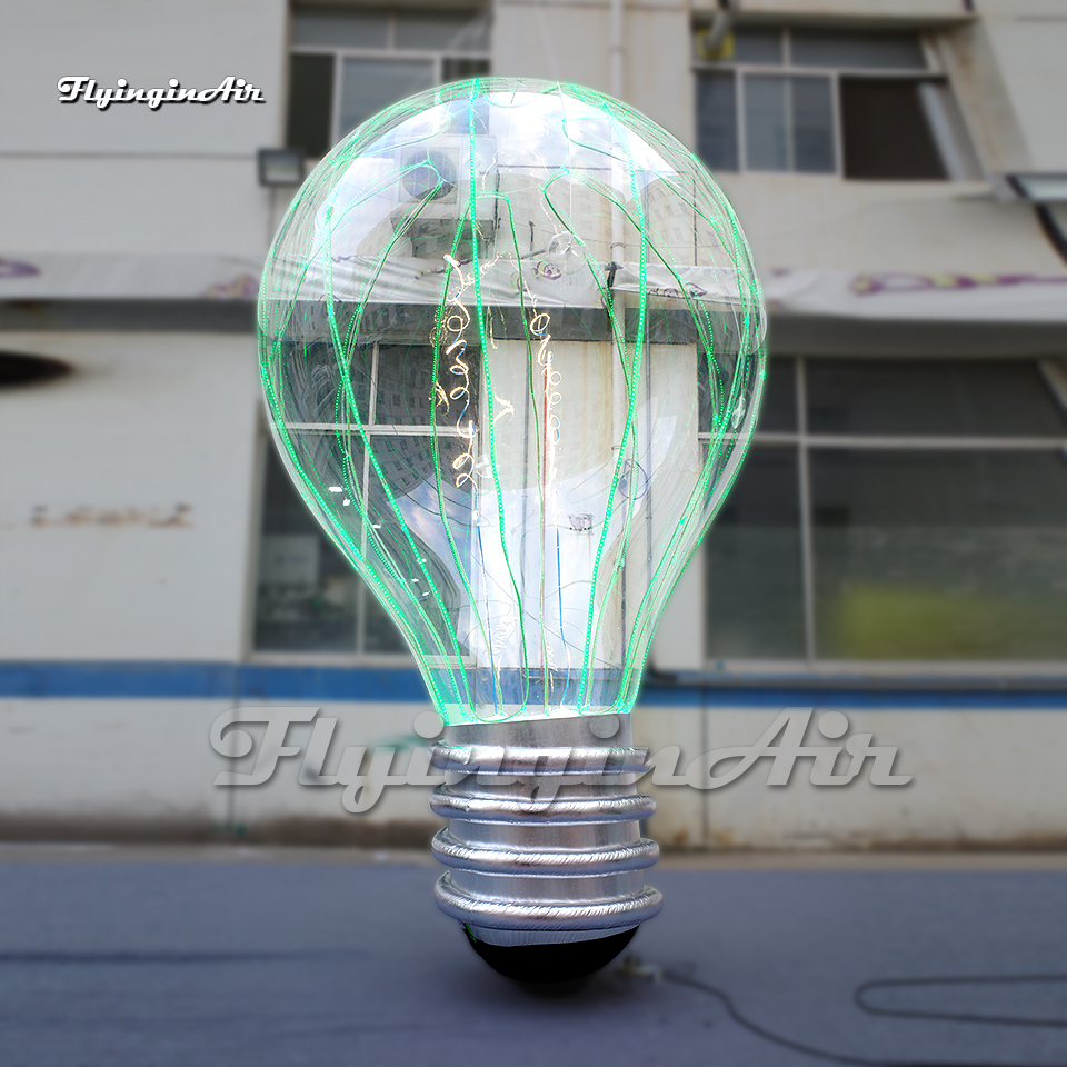 Large Simulated Lighting Inflatable Light Bulb 3m/4m Height Customized ...