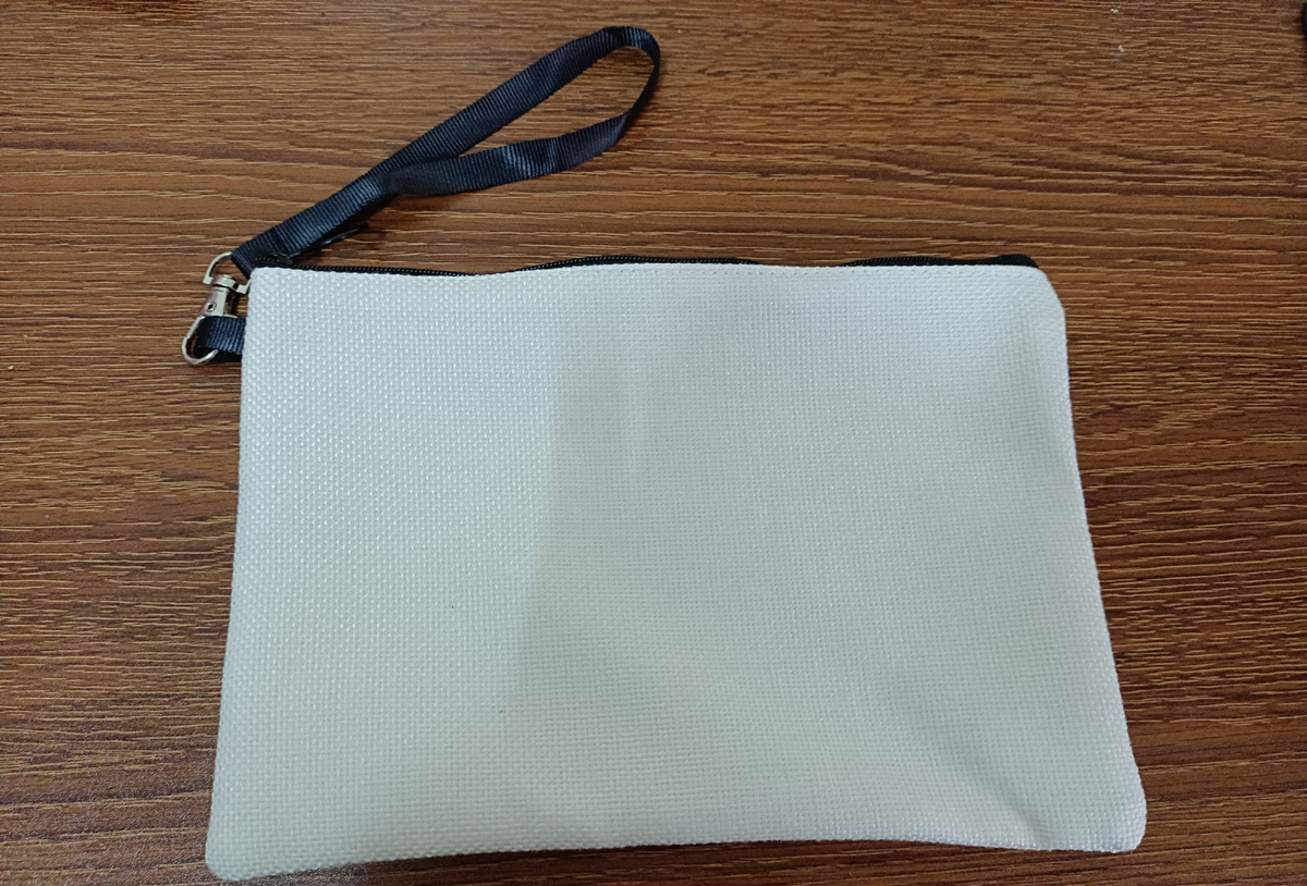 23cmx16cm Sublimation Linen Pouches Cosmetic Bags DIY Women Blank Plain ...