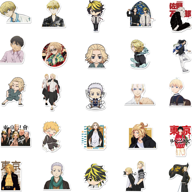 Anime Tokyo Revengers Stickers Draken Graffiti Kids Toy Skateboard Car ...