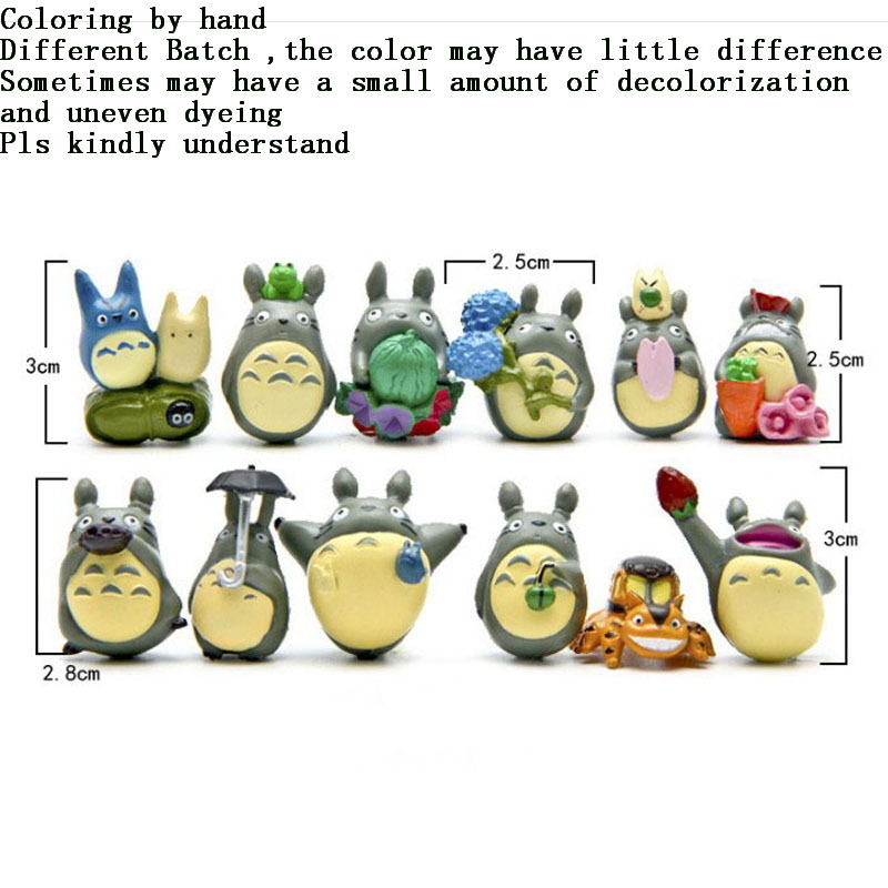 Totoro Mini Figure Set DIY Moss Micro Landscape Decoration From Romanda ...
