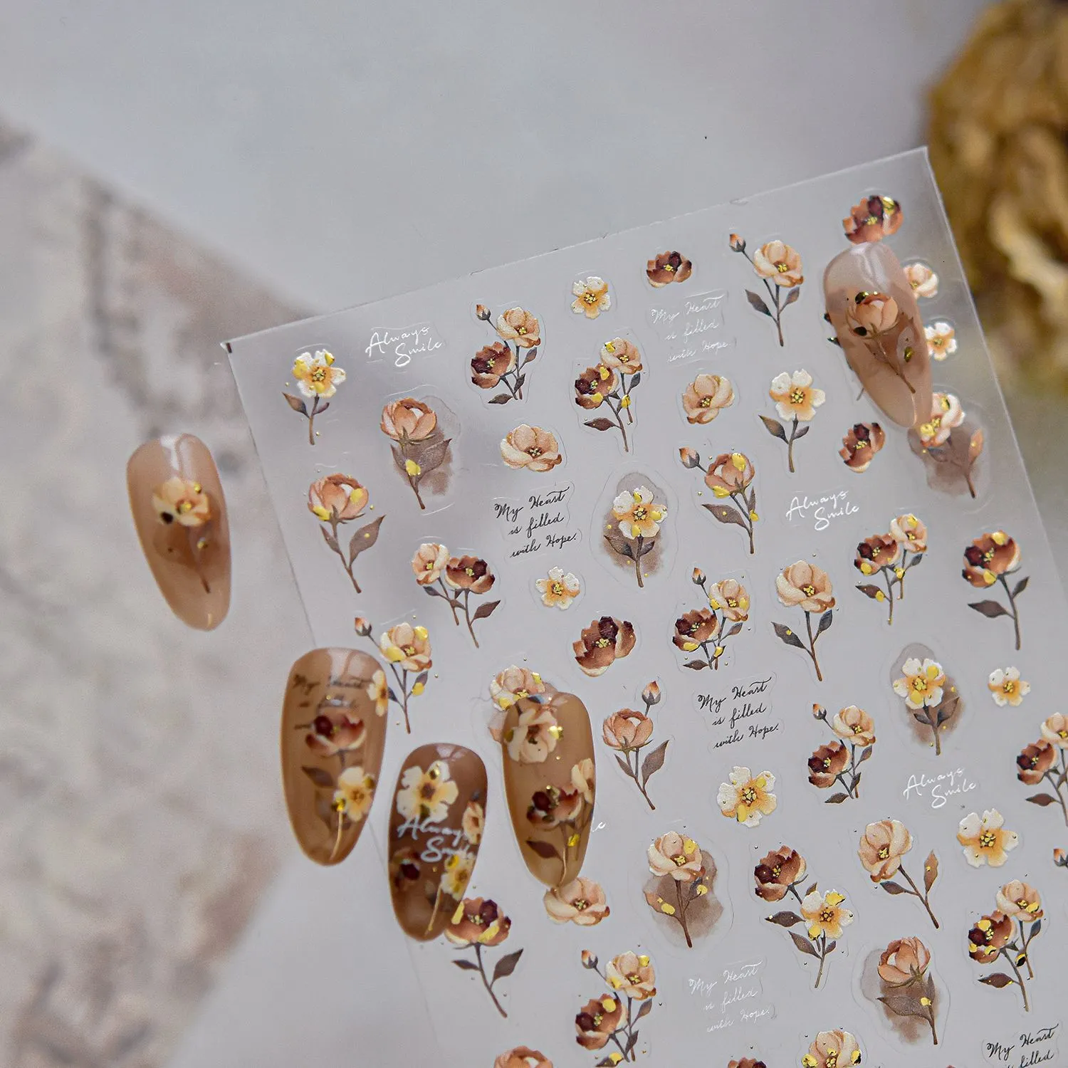 Gold Foil Art DIY Nail Stickers, Luxurious Retro... From Dh1103590540 ...