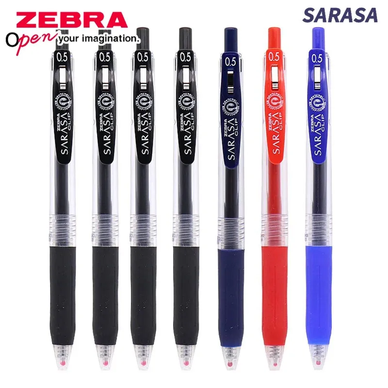 Japan Zebra Gel Pens SARASA JJ15 0.05mm Liquid Ink Red Blue Black Quick ...