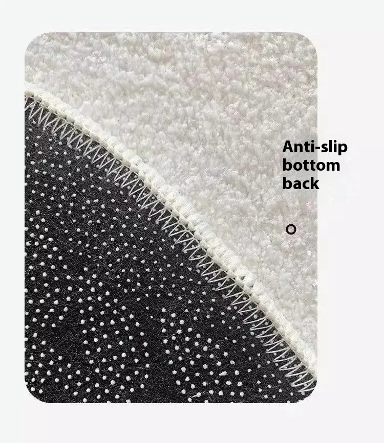 VIKAMA Korean-Style Minimalist Floor Mat Striped Bedroom Living Room ...