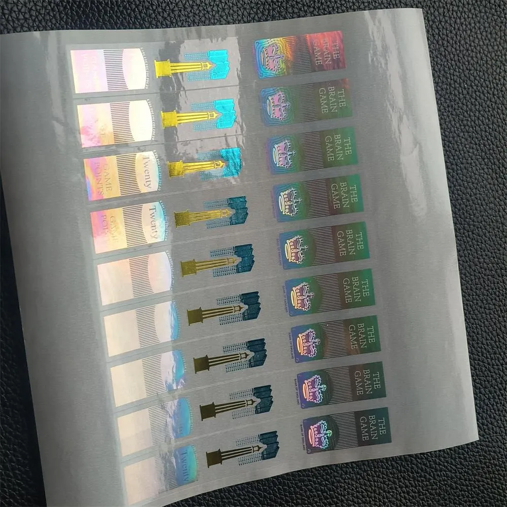 Holographic Plastic Sticker Pack 10/20 UK Pound Silver Single-Sided ...
