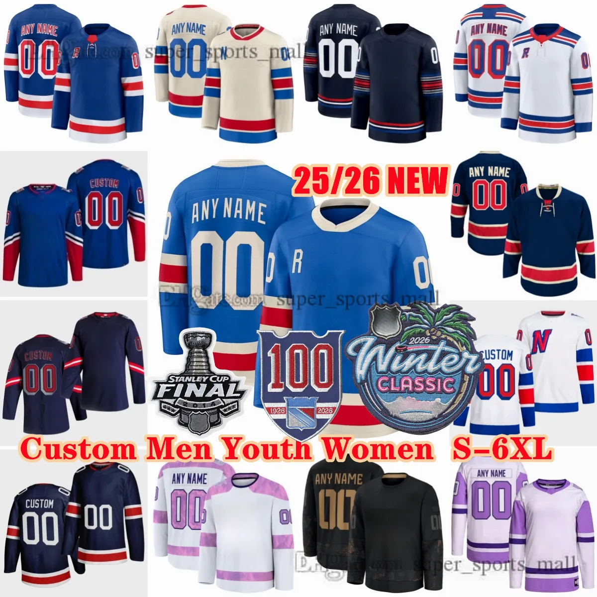 Winter Classic Hockey Jerseys 2026 Players Artemi Panarin 10, Sam ...