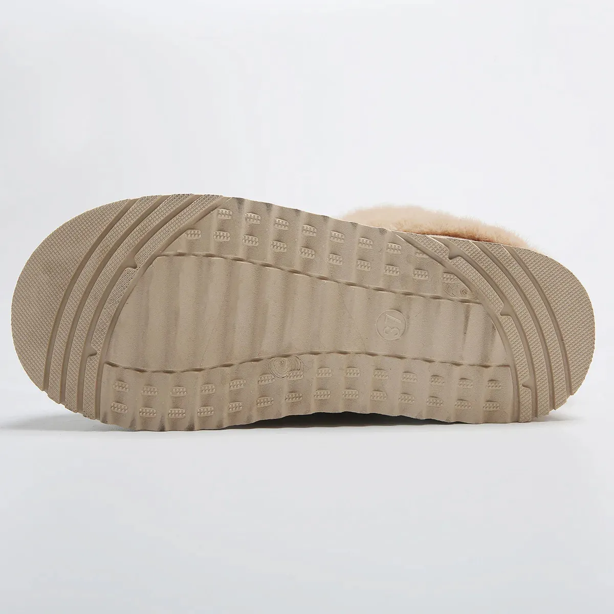 3641 Women Snow Boots Winter Ankle Botas Stripe Fur Plush Cotton Shoes ...