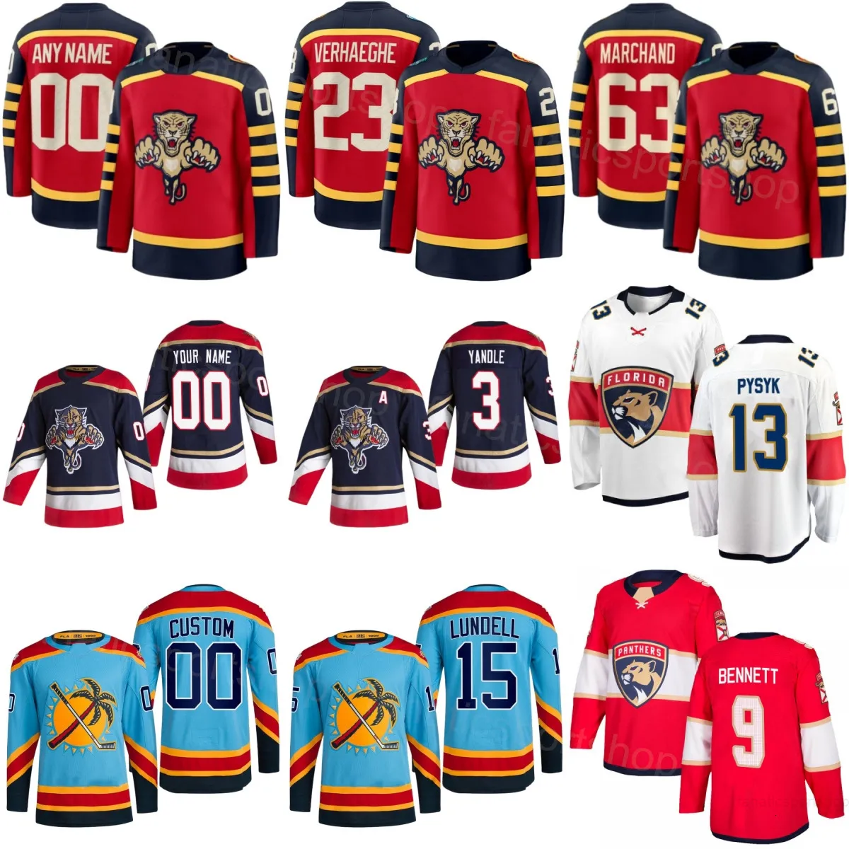 2026 Winter Classic Hockey 63 Brad Marchand Jerseys 13 Sam Reinhart 15 ...