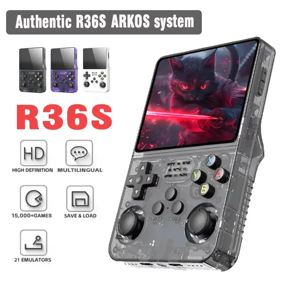 R36S Portable Handheld Video Game Console 3.5 IPS Screen, Linux OS ...