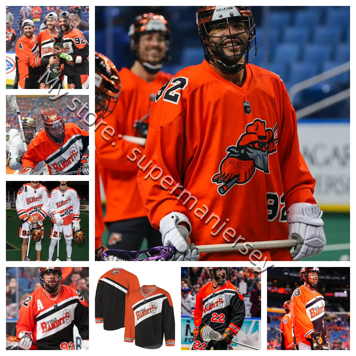 Custom Men's Buffalo Bills Custom Hockey Sweaters Featuring Tehoka ...